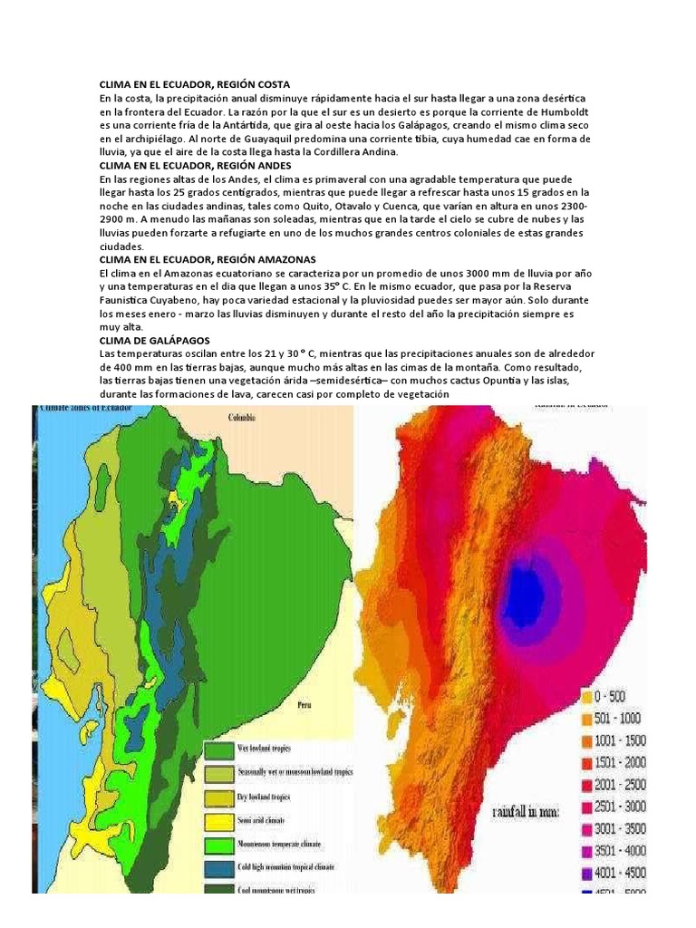Clima en El Ecuador | PDF