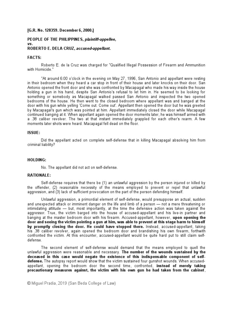 People v. Dela Cruz | PDF | Public Law | Hazards