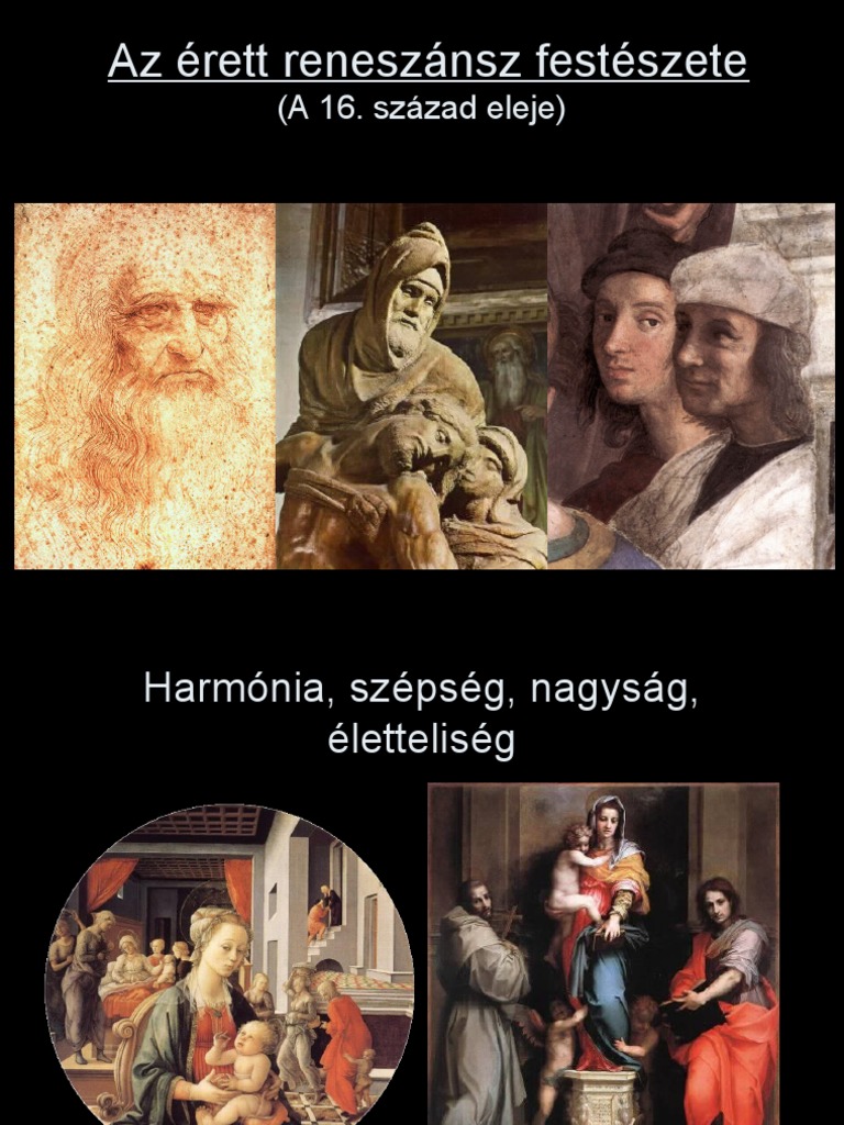 Az Érett Reneszánsz Festészete: (A 16. Század Eleje) | PDF