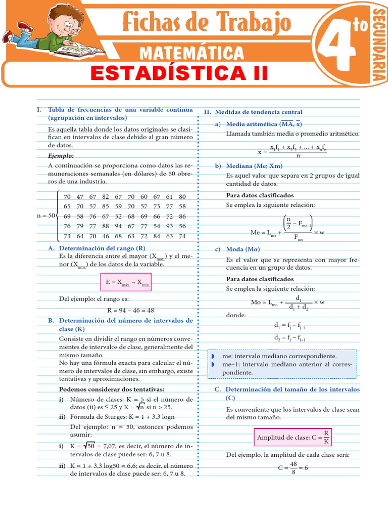 Estadistica Ii Para Cuarto Grado De Secundaria Pdf Muestreo