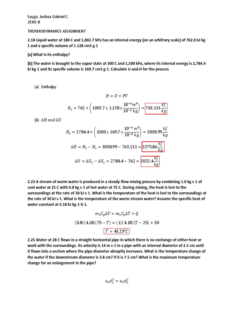 025485640 | PDF | Heat | Enthalpy