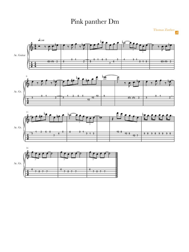 Pink Panther Tabs DM | PDF