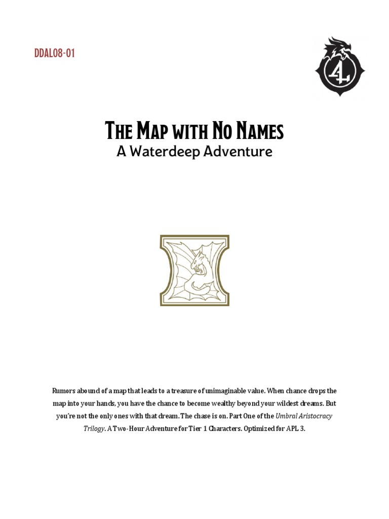DDAL08-01 - The Map & No Names - 22430 | PDF