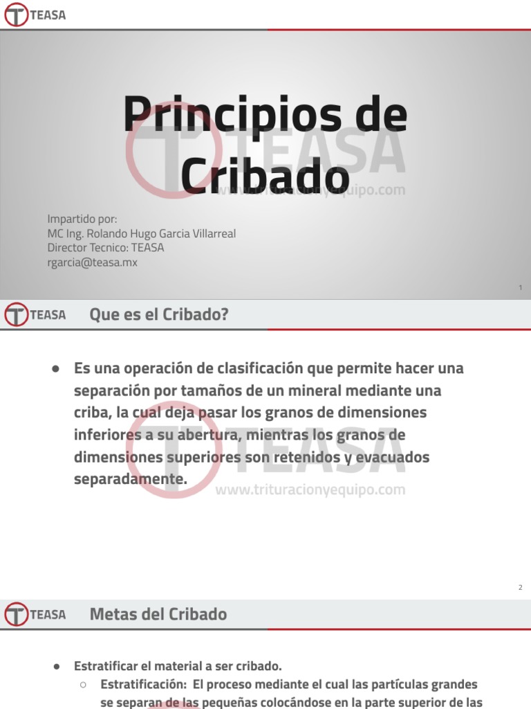 Proceso de Cribado en TEASA | PDF | Eje | Fuerza