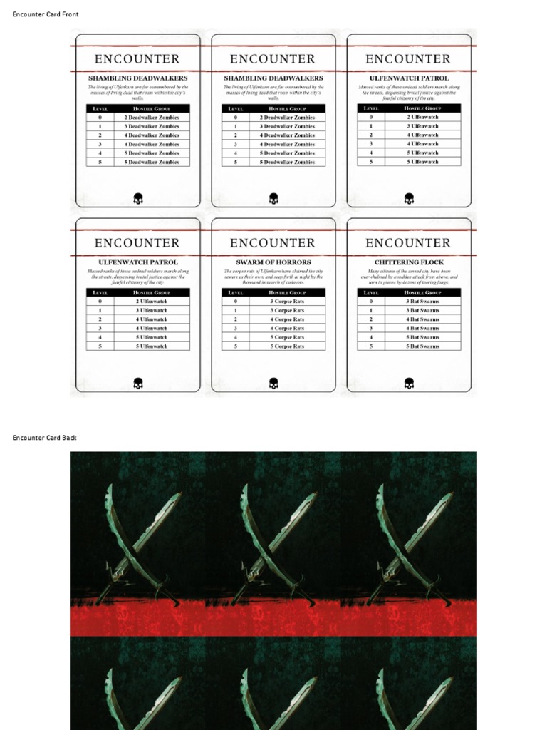 Encounter Cards | PDF | Cooking, Food & Wine