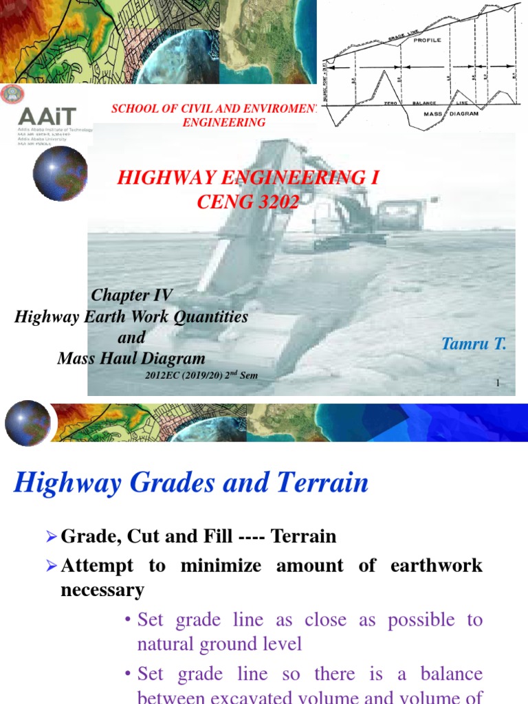 HW I Chapter 4 - Earthwork Quantities | PDF | Area | Slope