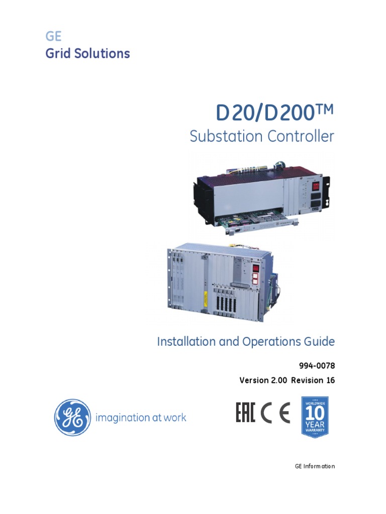 994 0078 D20 D200 Install Operations Guide V200 R16 | PDF | Power ...