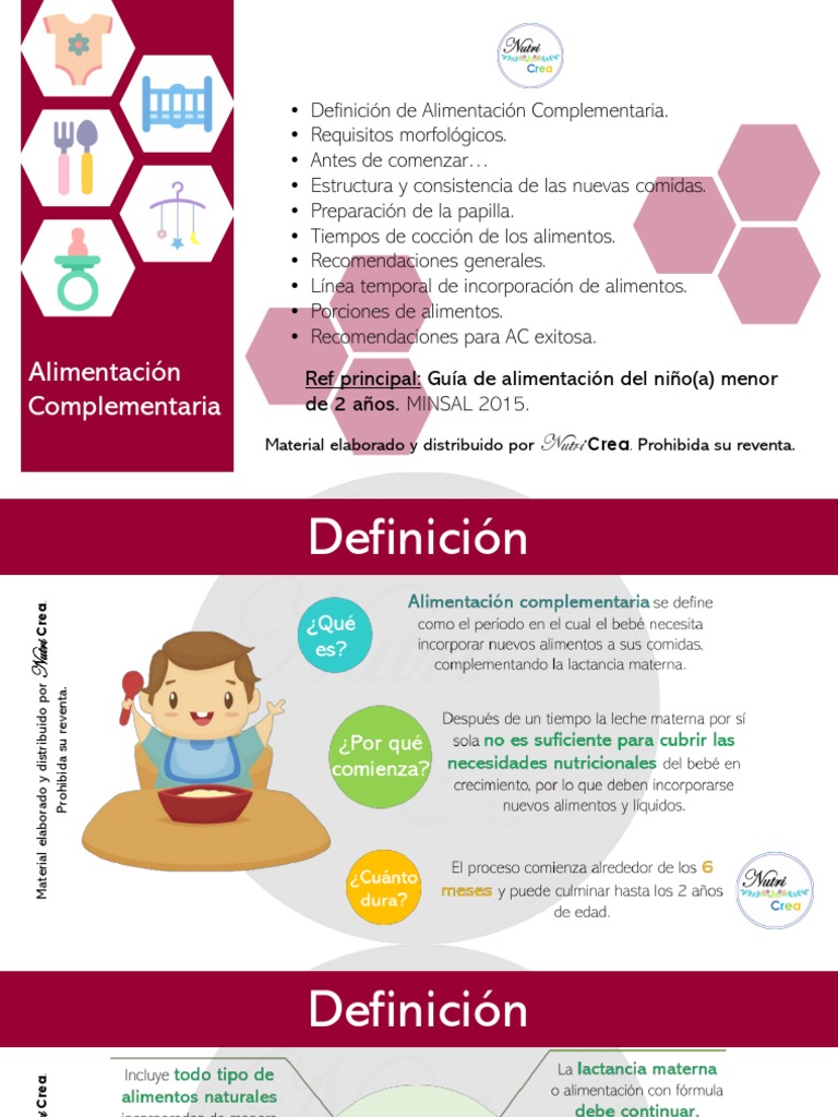 Alimentacion Complementaria PDF | PDF | Comida y bebida | Nutrición