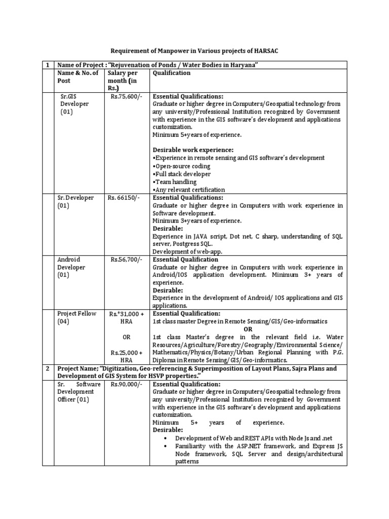 Final Advt Project Staff Harsac 06122022 | PDF | Web Application | Geographic Information System