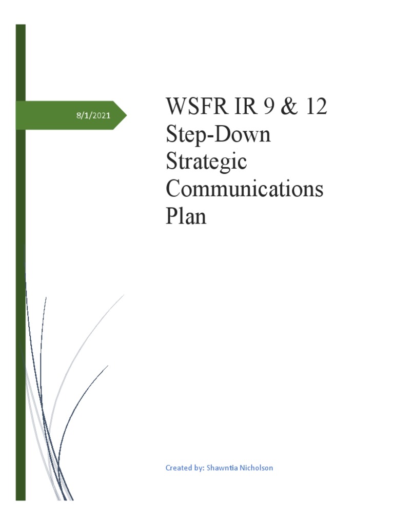 WSFR Regional Step Down Plan | PDF | United States Fish And Wildlife ...