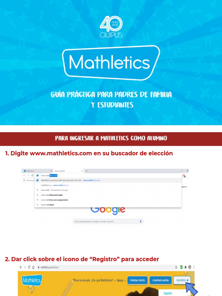 Mathletics Guia 2022 | PDF