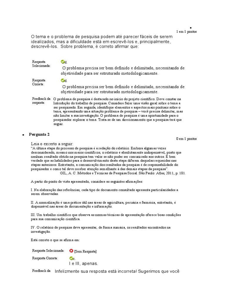 Metodologia Cientifica Prova | PDF | Science | Método científico
