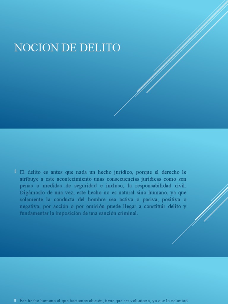 Delito y Contravencion | PDF | Derecho penal | Intención (Derecho Penal)