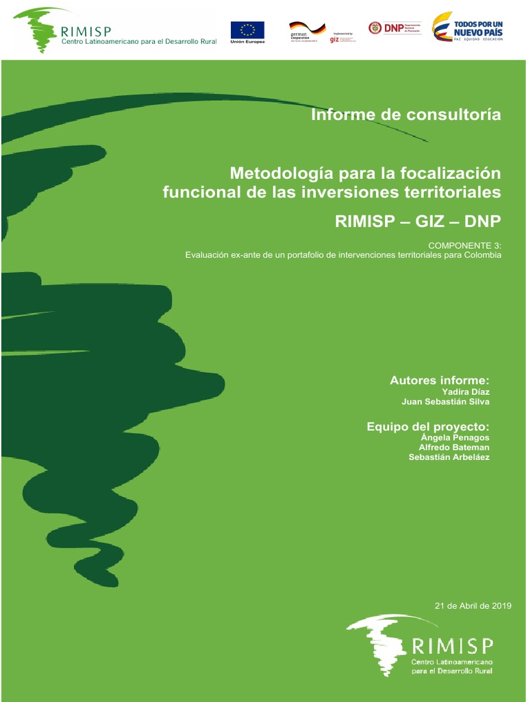 Días Y., Silva J. (2019) Metodología para La Focalización de Las ... Días Y., Silva J. (2019) Metodología para La Focalización de Las ...