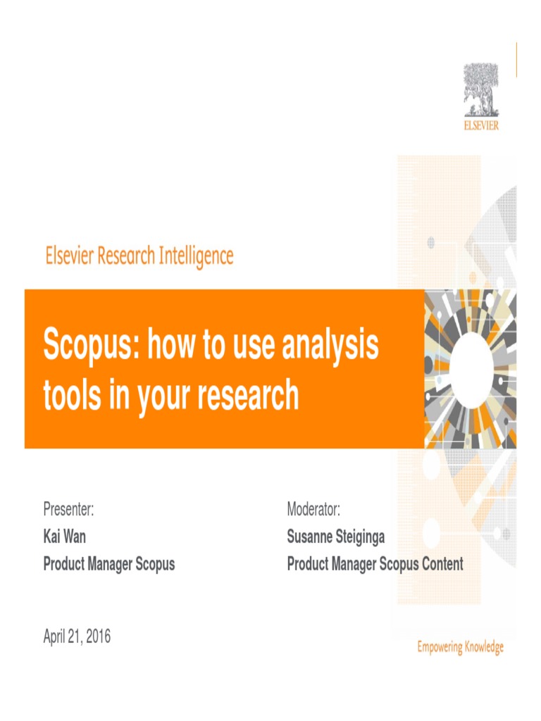 Scopus_Webinar-analysis_tools-slides | PDF | Academic Journal | Citation