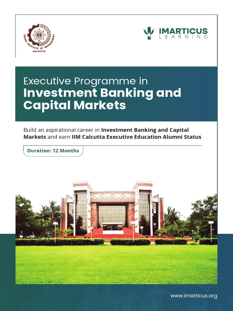 IIM Calcutta Brochure 30 Dec | PDF | Valuation (Finance) | Securities ...