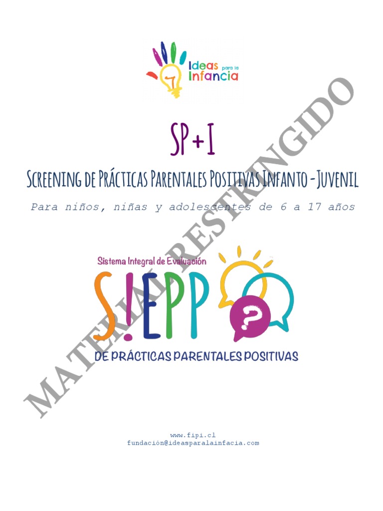 Spi - 13 - 17 Años ADOLS | PDF | Cuestionario