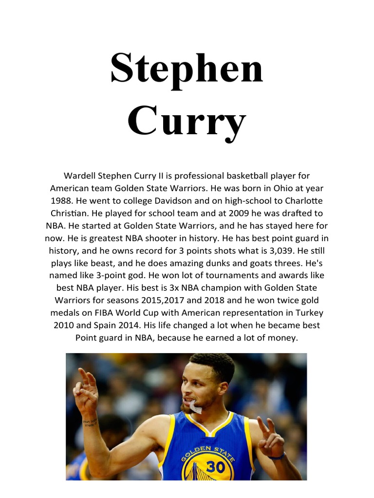 Stephen Curry: NBA's 3-Point Legend | PDF