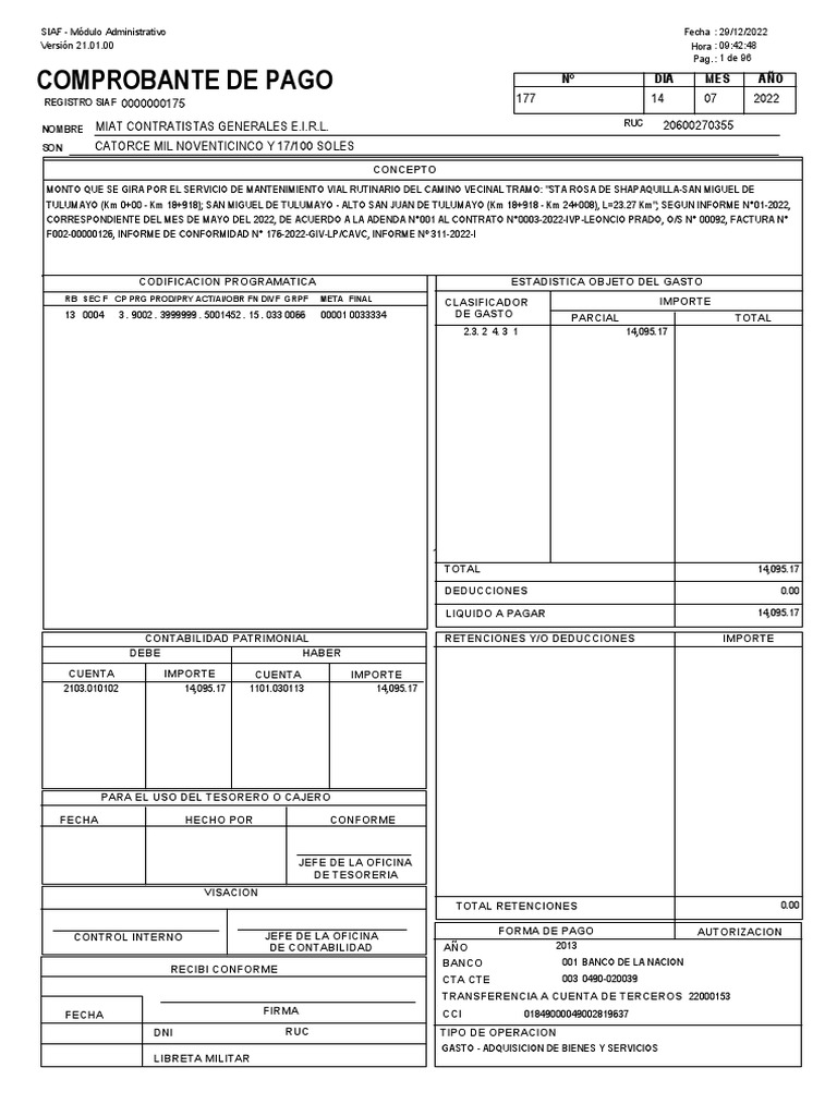 Comprobante de Pago | PDF | Contabilidad | Dinero