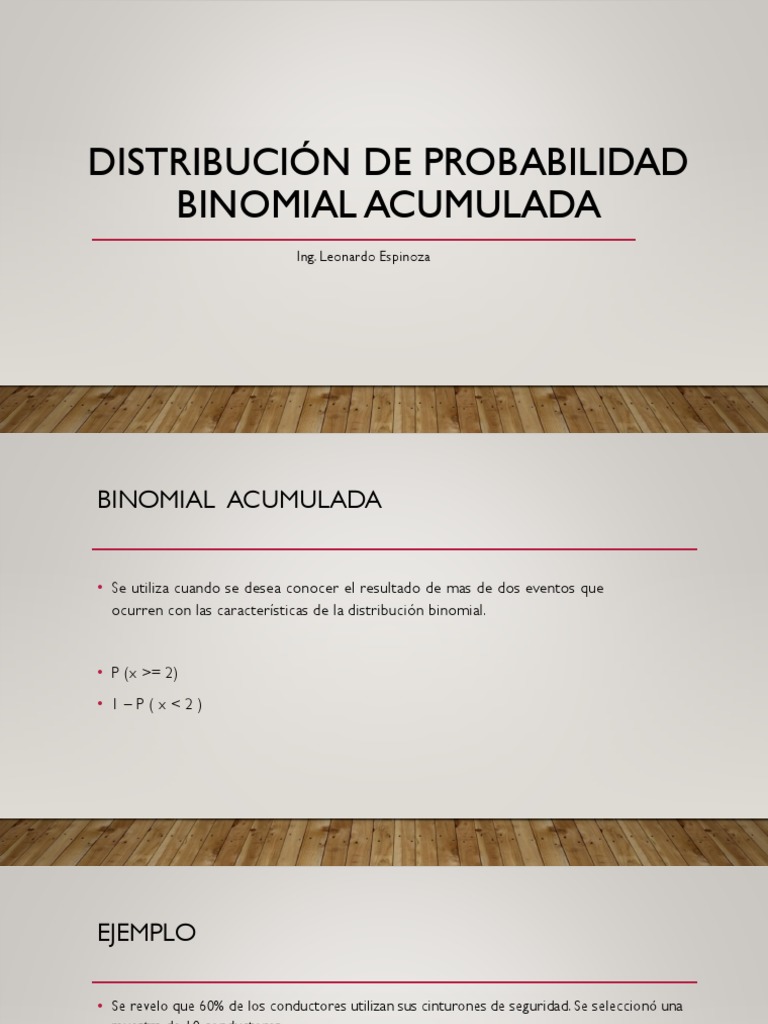 Distribución Binomial Acumulada | PDF