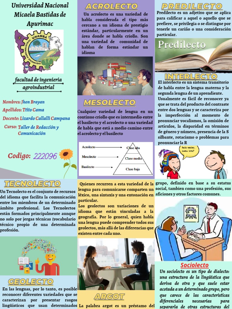 Tríptico | PDF | Dialecto | Sociolingüística