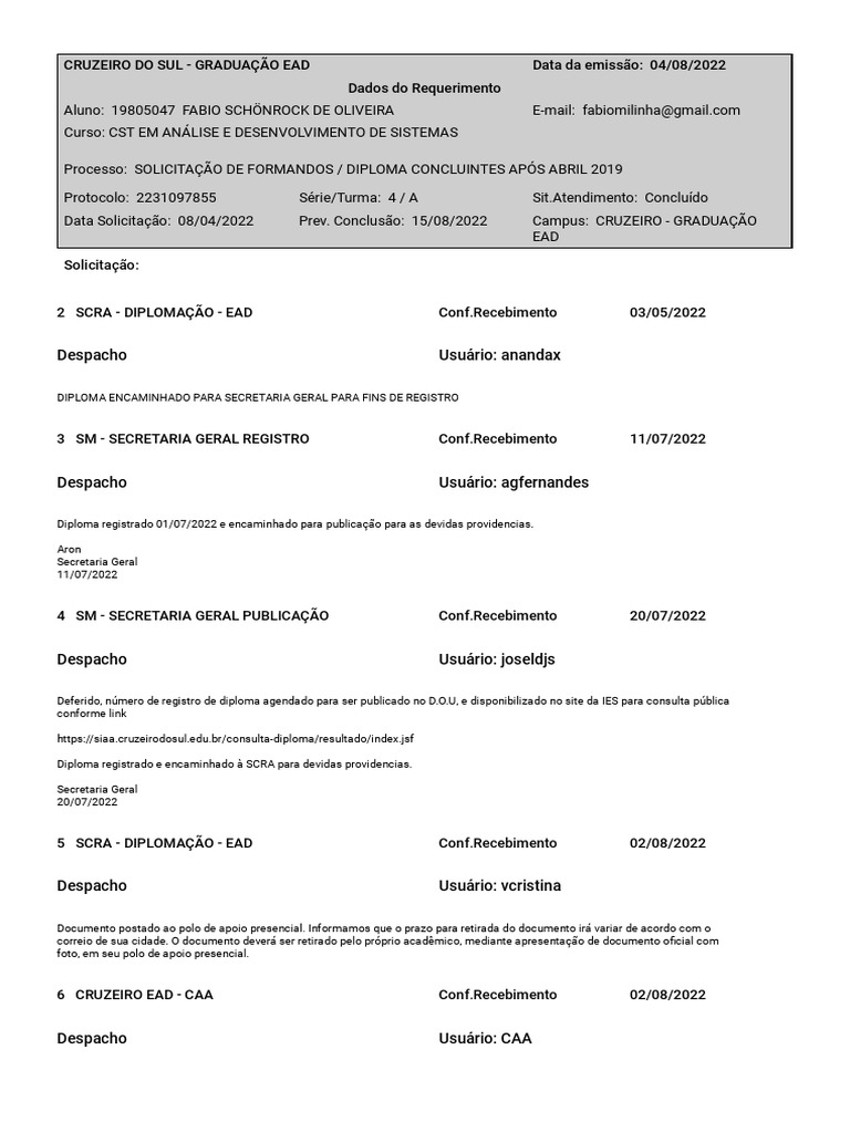 Certificado Unicsul Pdf Educação à Distância Tecnologia Da Informação