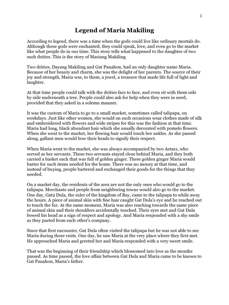 Legend of Maria Makiling