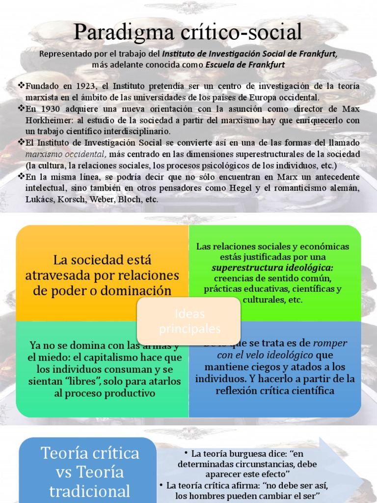 Paradigma Crítico-Social en Frankfurt | PDF | La teoría crítica | marxismo