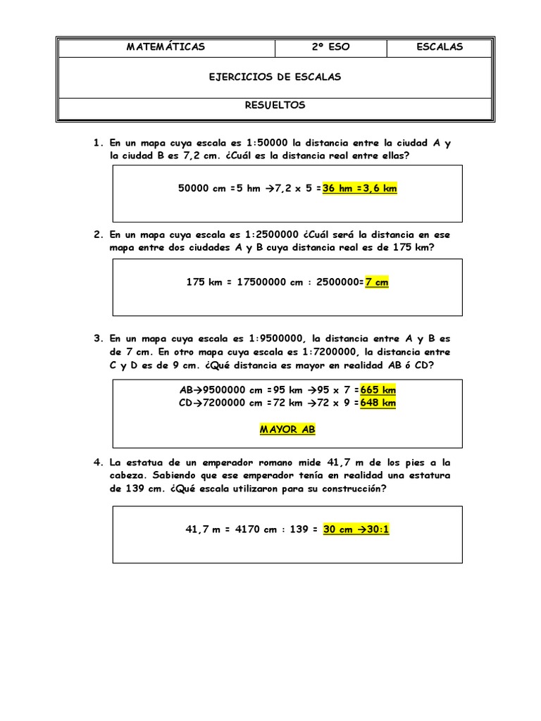 Ficha Ii Resuelta - Ejercicios de Escalas | PDF