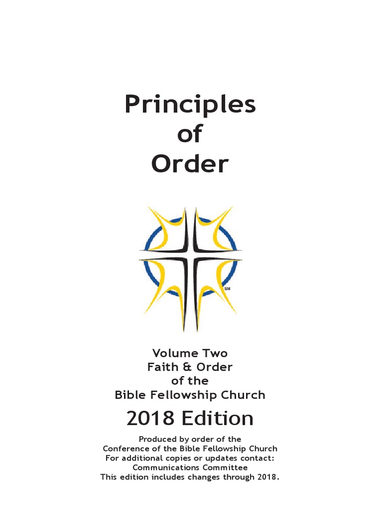 Principles of Order Vol 2 | PDF | Elder (Christianity) | Christian Church