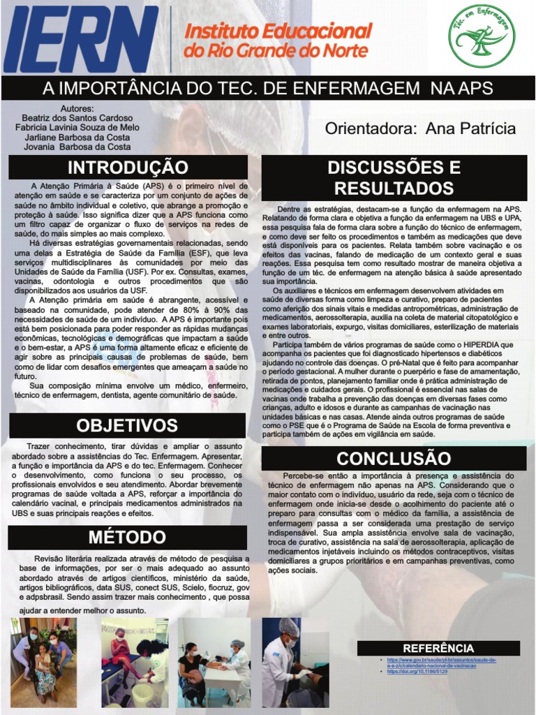 Banner TCC | PDF | Enfermagem | Especialidades médicas