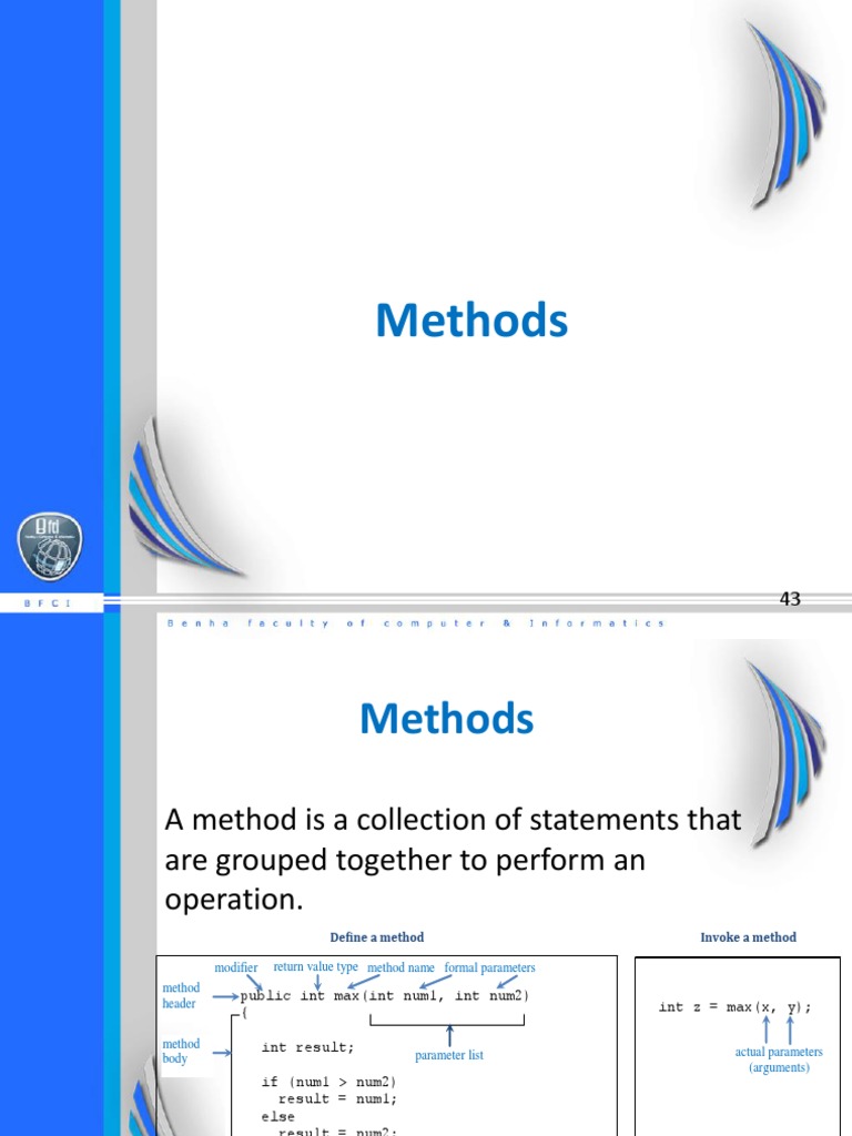 Java Pdf Method Computer Programming Parameter Computer Programming