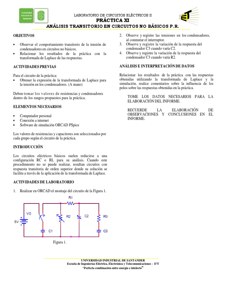 Practica Circuitos | PDF | Condensador | Red eléctrica