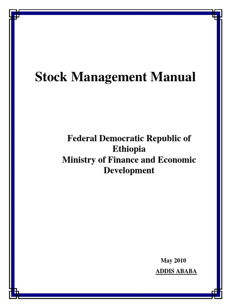 Stock Management Manual English | PDF | Procurement | Receipt