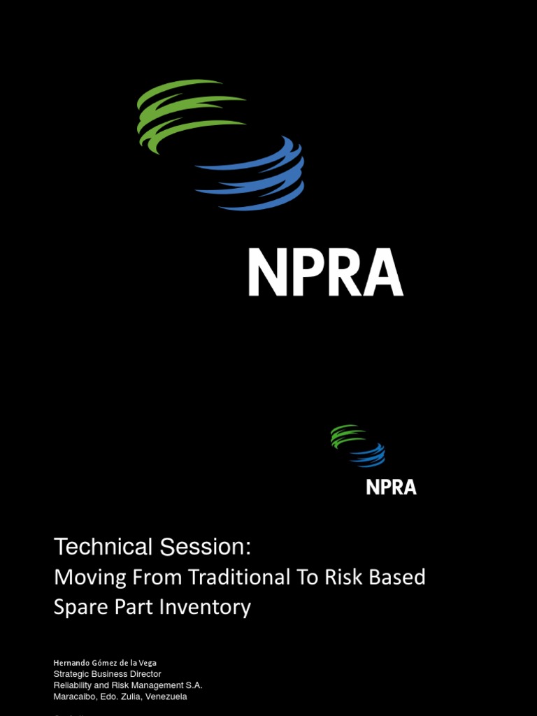 NPRA Final Presentation | PDF | Reliability Engineering | Inventory