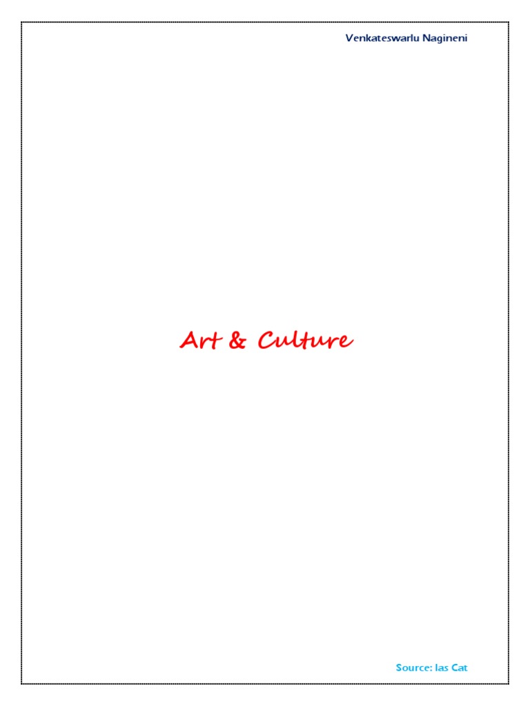 Art and Culture Notes From CD | PDF