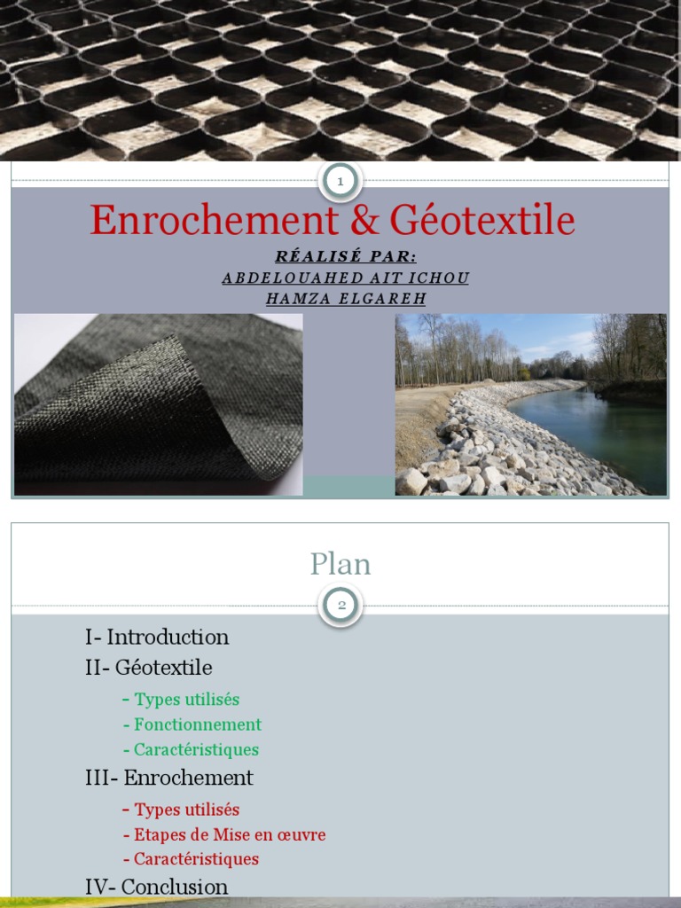 Géotextiles et Enrochement : Guide Complet | PDF | Matériaux