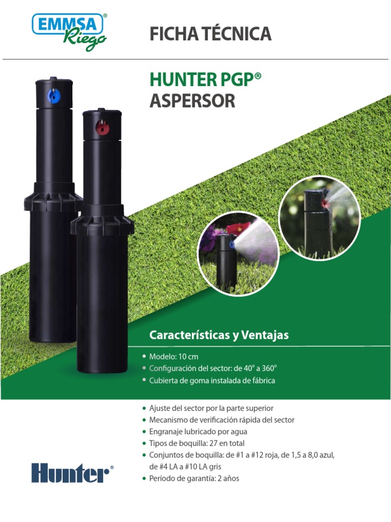 FT - Aspersor Hunter PGP | PDF