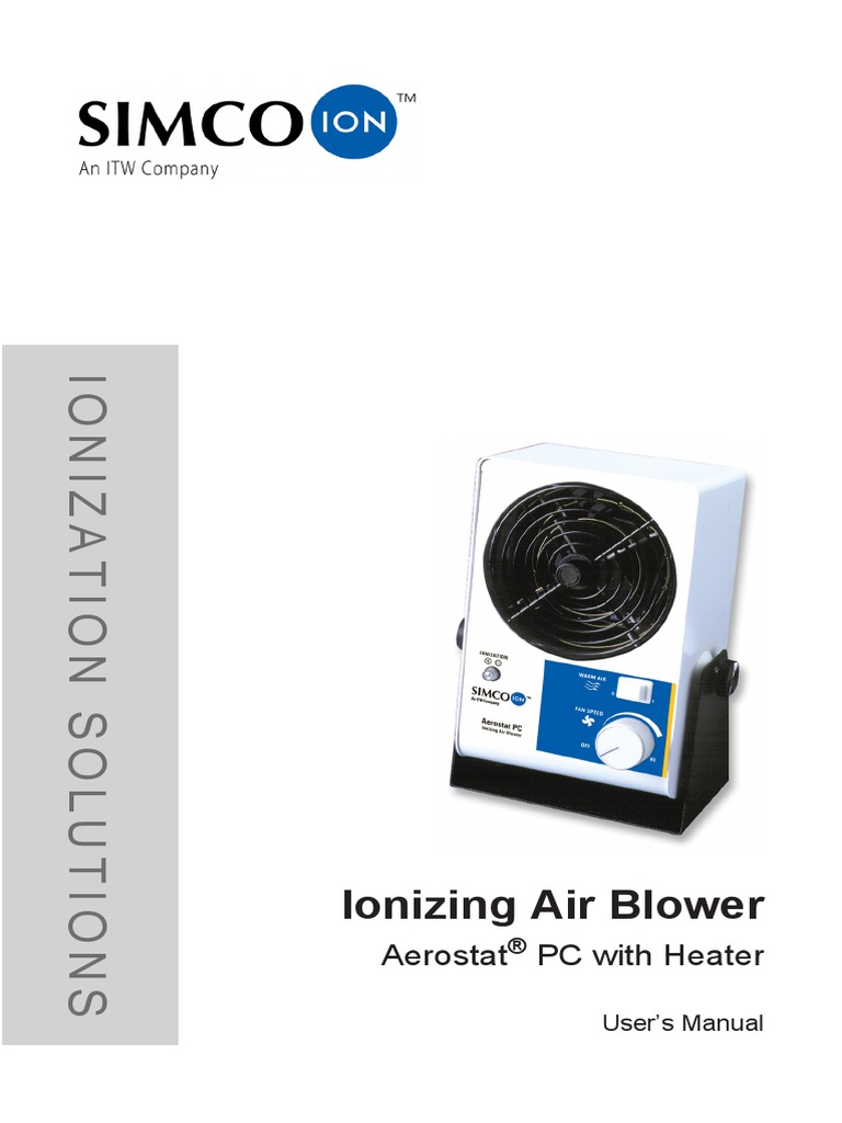 Ionizing Air Blower - User Manual | PDF | Electrostatics | Ion