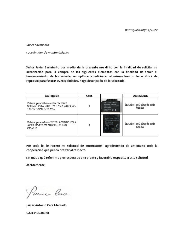4 2 Modelo de Carta de Solicitud para Pedir Algo - 21 | PDF