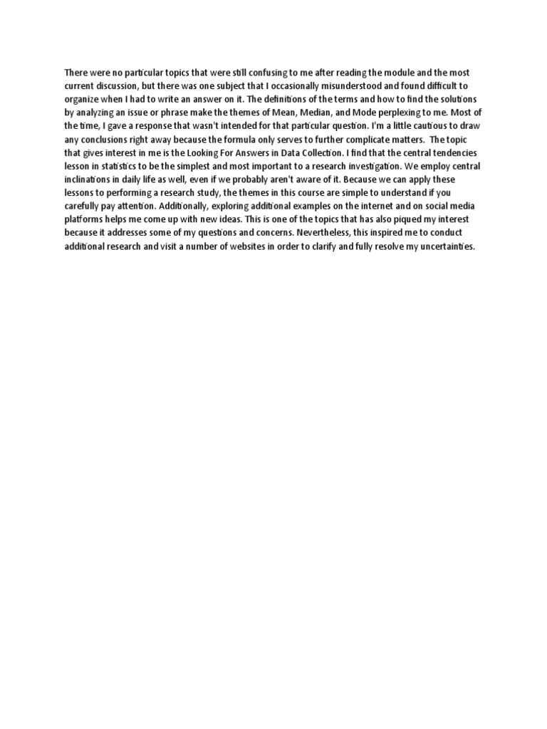 Understanding Mean, Median, Mode in Research | PDF | Self-Improvement