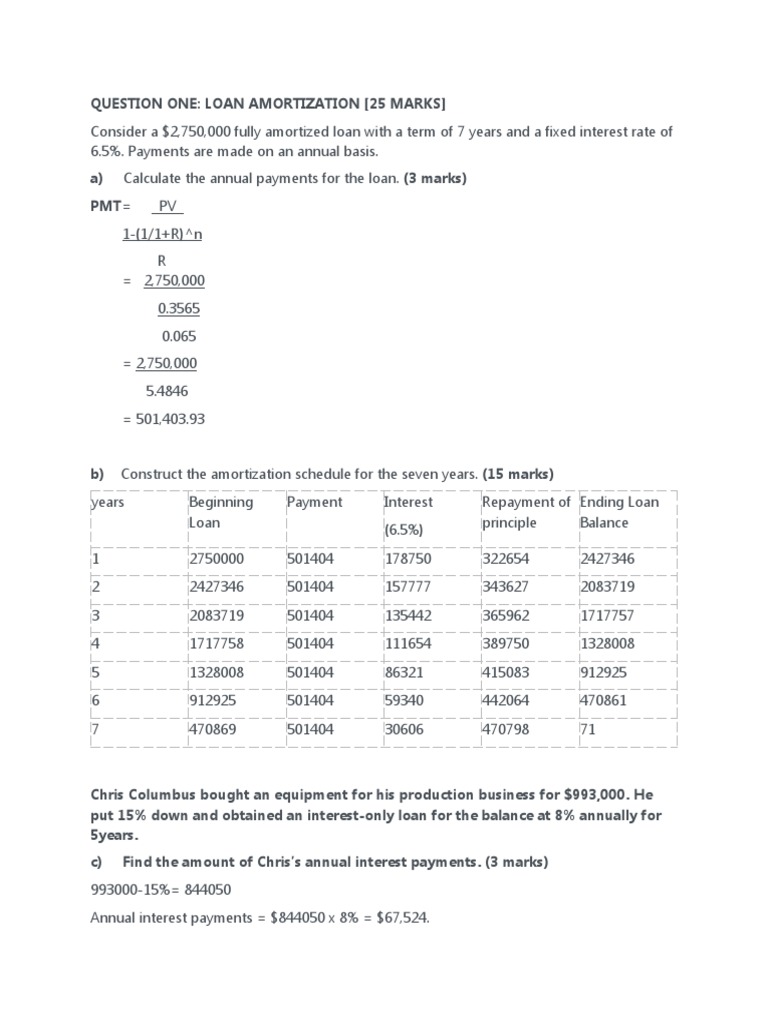 1st Part of Loan Amortization | PDF | Bonds (Finance) | Yield (Finance)