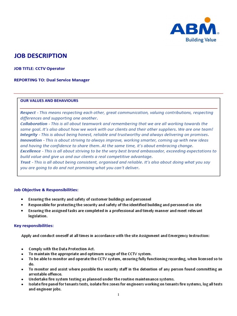 CCTV-Operator Guide | PDF | Closed Circuit Television | Safety