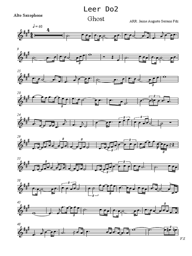 Ghost Alto Saxophone | PDF
