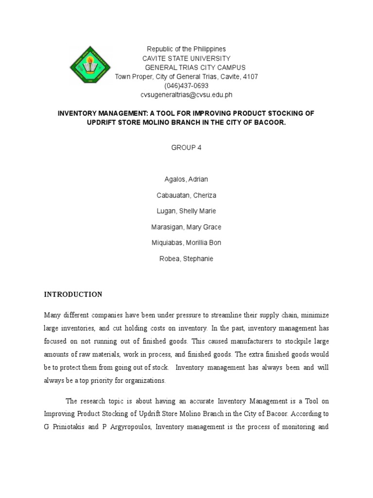 Business Research | PDF | Inventory | Sampling (Statistics)