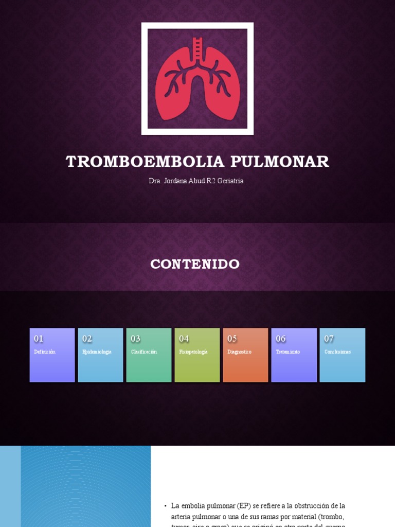 Clasificación y manejo de TEP | PDF | Angiología | Enfermedades ...