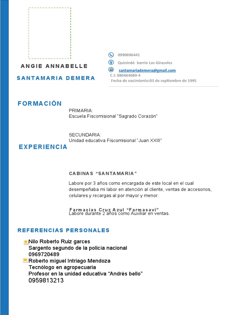 Curriculum Angie | PDF