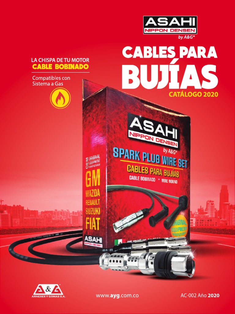Catálogo Cables para Bujías Asahi | PDF | Vehículos de ruedas ...