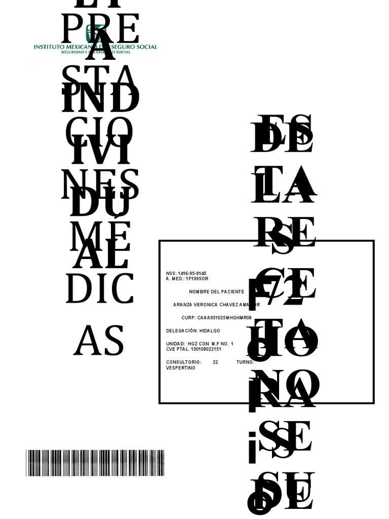 receta-IMSS Editable | PDF