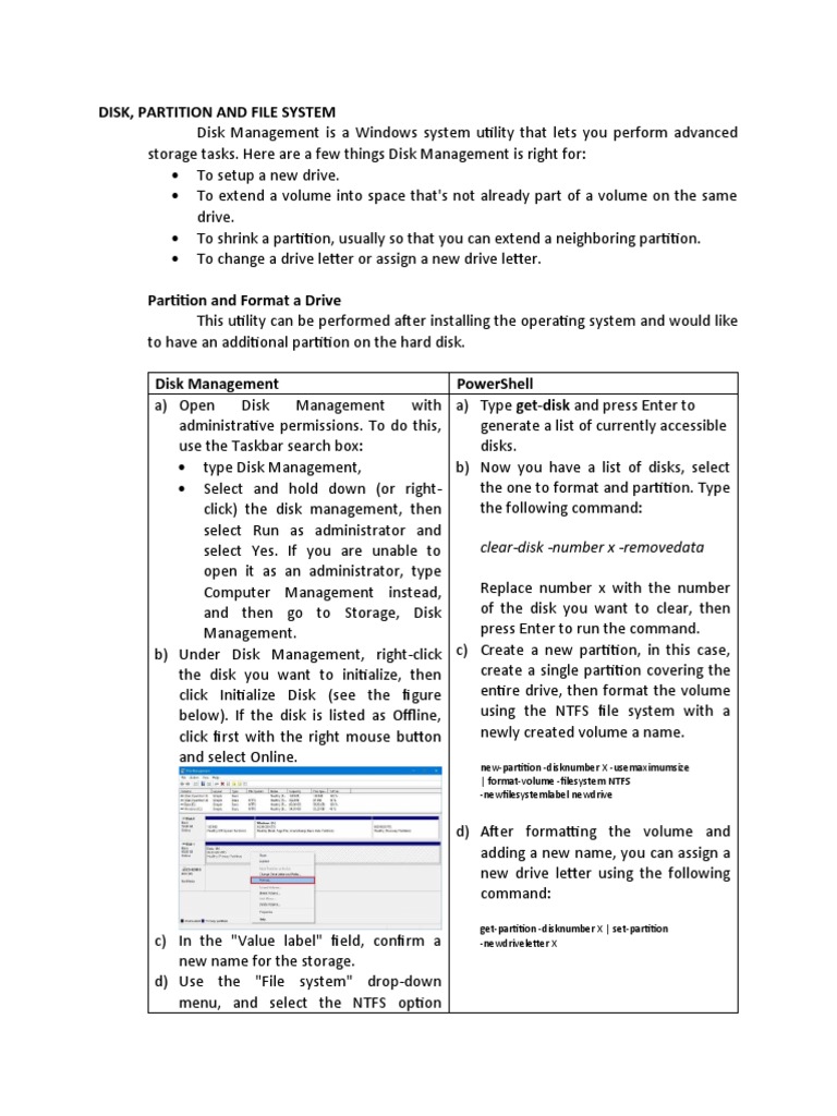 A Comprehensive Guide To Disk Management Partitioning And File Systems In Windows And 8792
